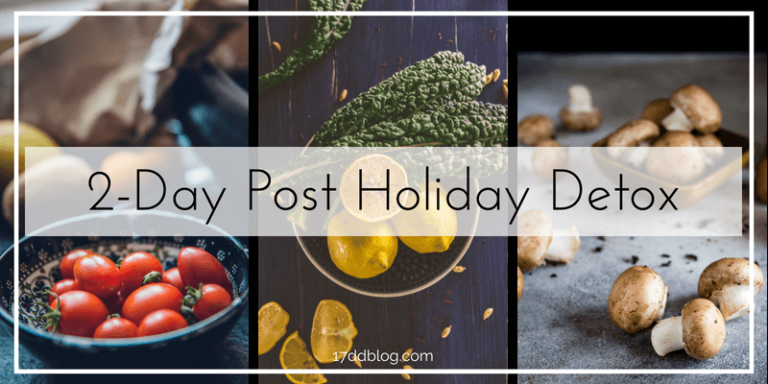 2 Day Post Holiday Detox with Meal Plan | My 17 Day Diet Blog