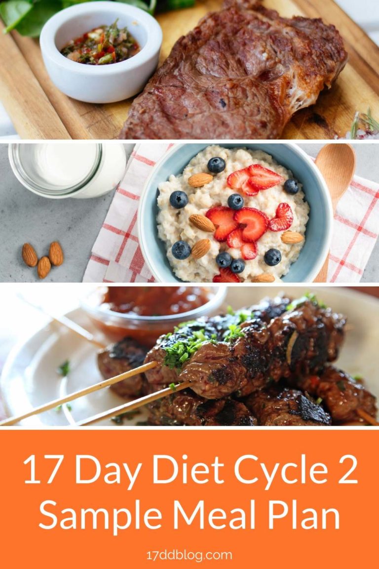 17 Day Diet Cycle 2 Sample Menu (new meal plan) | My 17 Day Diet Blog