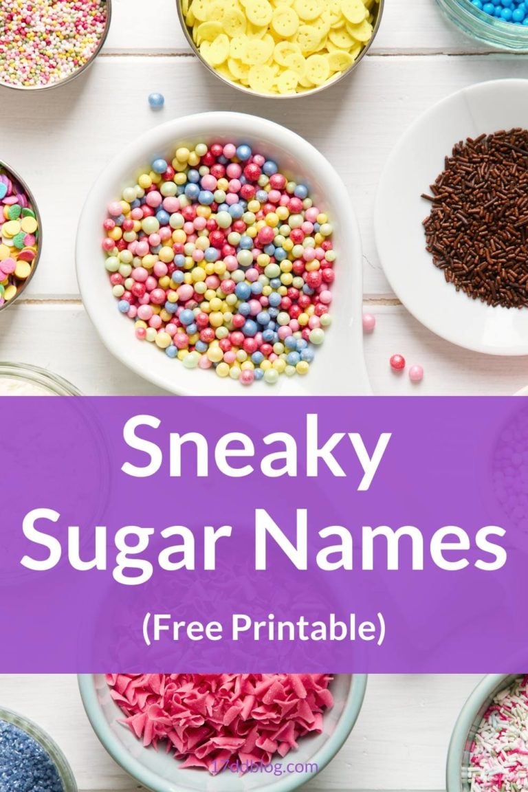Sneaky Sugar: The Different Names for Sugar [PDF] | My 17 Day Diet Blog