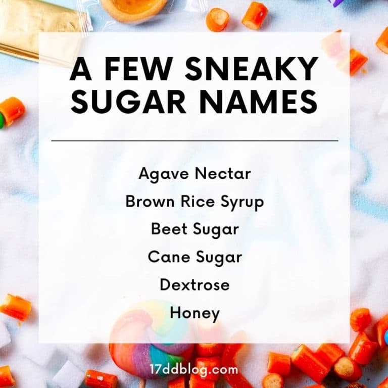 Sneaky Sugar: The Different Names for Sugar [PDF] | My 17 Day Diet Blog