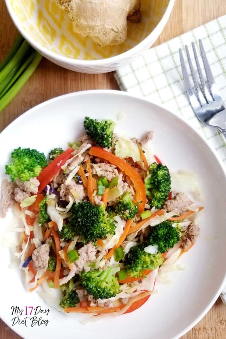 Chicken Cabbage & Broccoli Stir Fry | My 17 Day Diet Blog