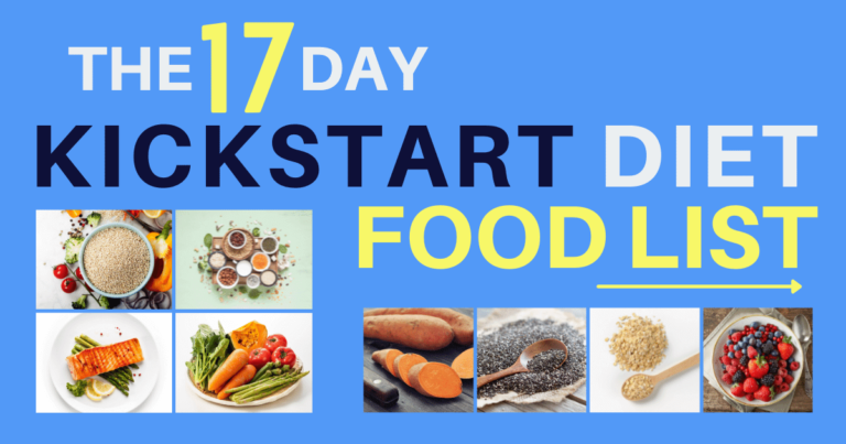 17 Day Kickstart Diet Approved Food List | My 17 Day Diet Blog