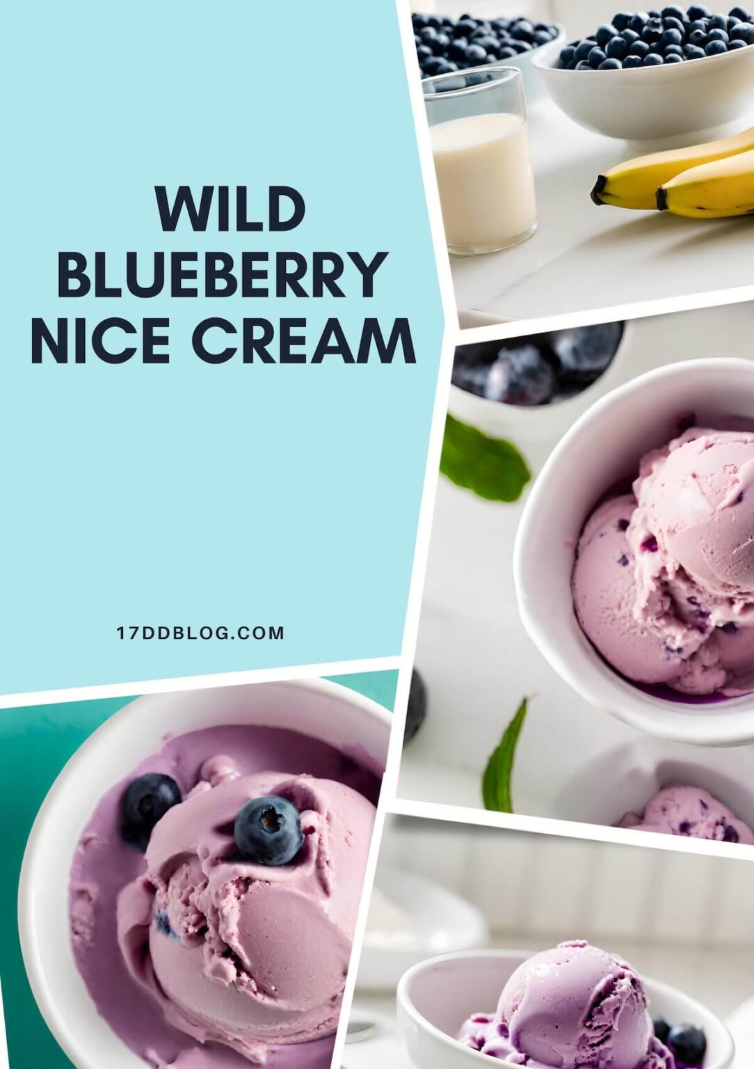 Wild Blueberry Nice Cream | My 17 Day Diet Blog
